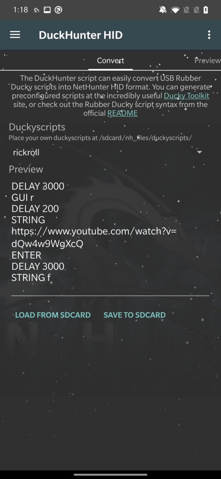 Part 7. NetHunter and HID attacks: a complete guide to Rubber Ducky, BadUSB and MITM - HackYourMom