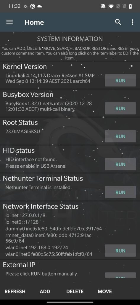 Part 5. NetHunter System Overview: Interfaces, Features, and Post-Installation Capabilities ...