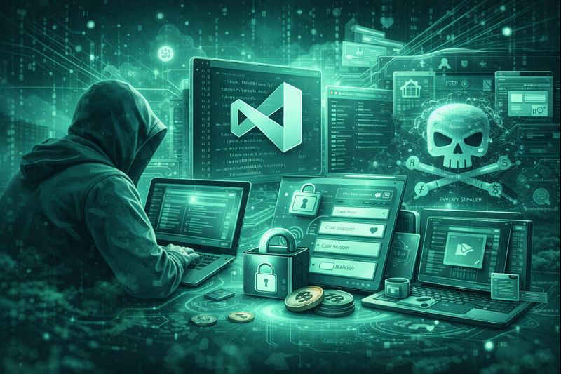 Evelyn Stealer Malware Abuses VS Code Extensions to Steal Developer Data - HackYourMom
